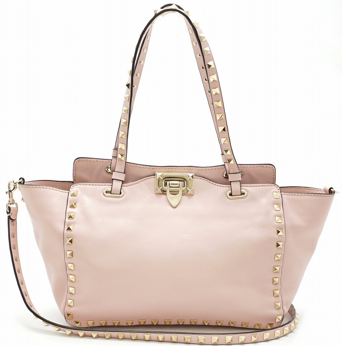 【楽天市場】【バッグ】VALENTINO GARAVANI ヴァレンティノ ガラヴァーニ ロックスタッズ トートバッグ 2WAYショルダー ヴァレンチノ バレンチノ ピンク GWB00037 ...