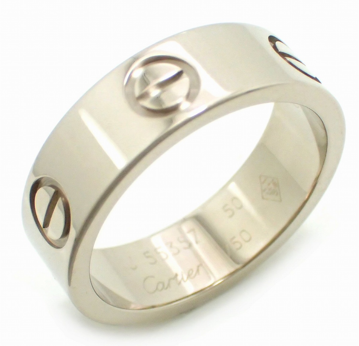 【楽天市場】【ジュエリー】【新品仕上げ済】Cartier カルティエ ラブリング 10号 #50 K18WG 750WG ホワイトゴールド ...