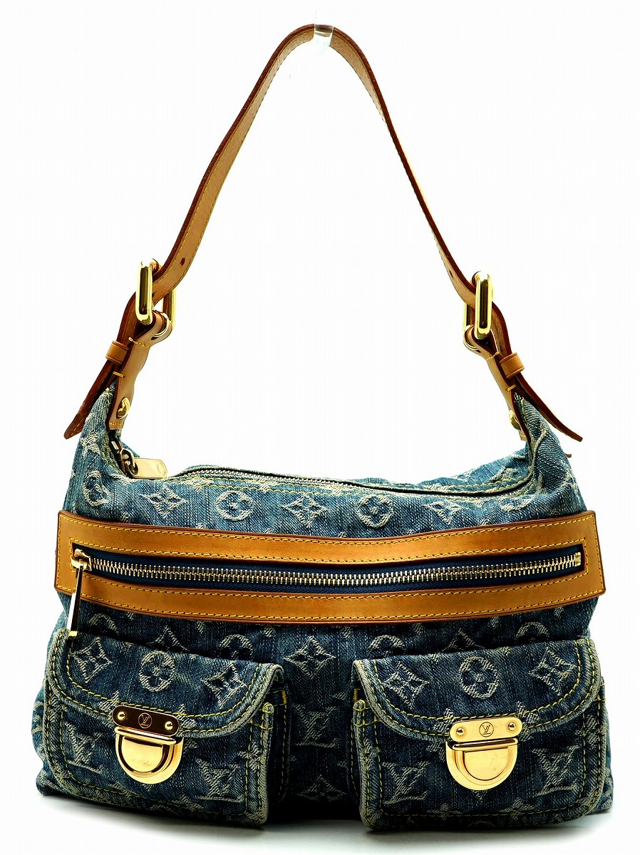 【楽天市場】【バッグ】LOUIS VUITTON ルイ ヴィトン モノグラムデニム バギーPM ショルダーバッグ ワンショルダー セミ ...