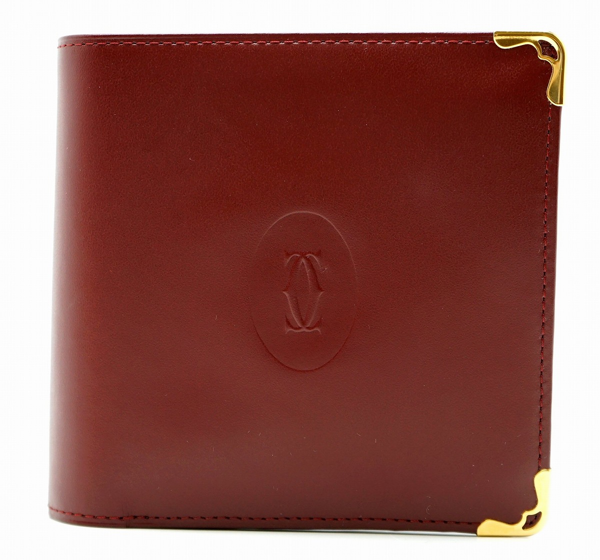 【楽天市場】【財布】Cartier カルティエ マストライン 2つ折 財布 カーフ ボルドー メンズ L3000451 【中古】【k ...