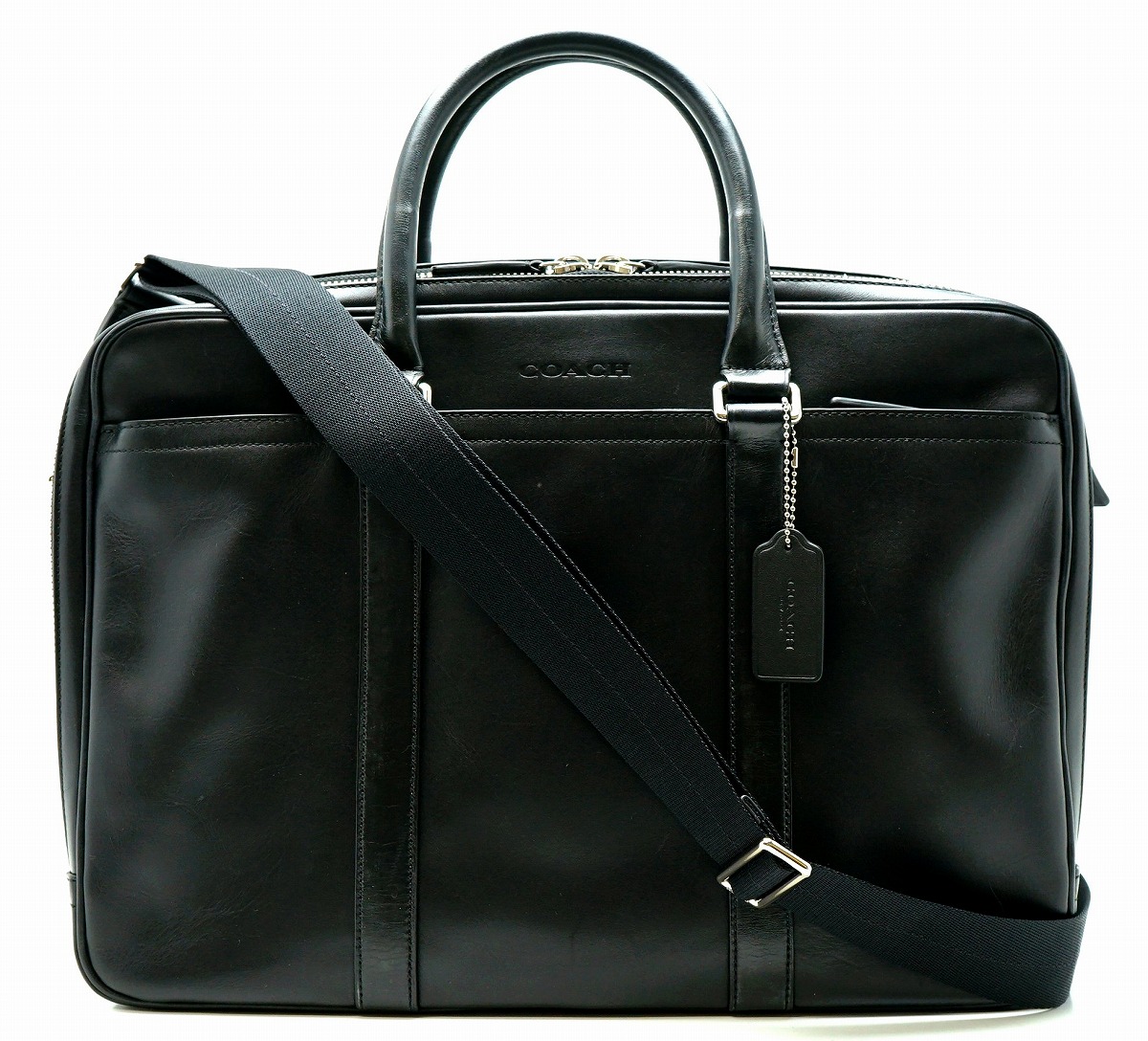 【楽天市場】【バッグ】COACH コーチ 2WAY ブリーフバッグ ビジネスバッグ 書類カバン レザー 黒 ブラック F71065 【中古 ...