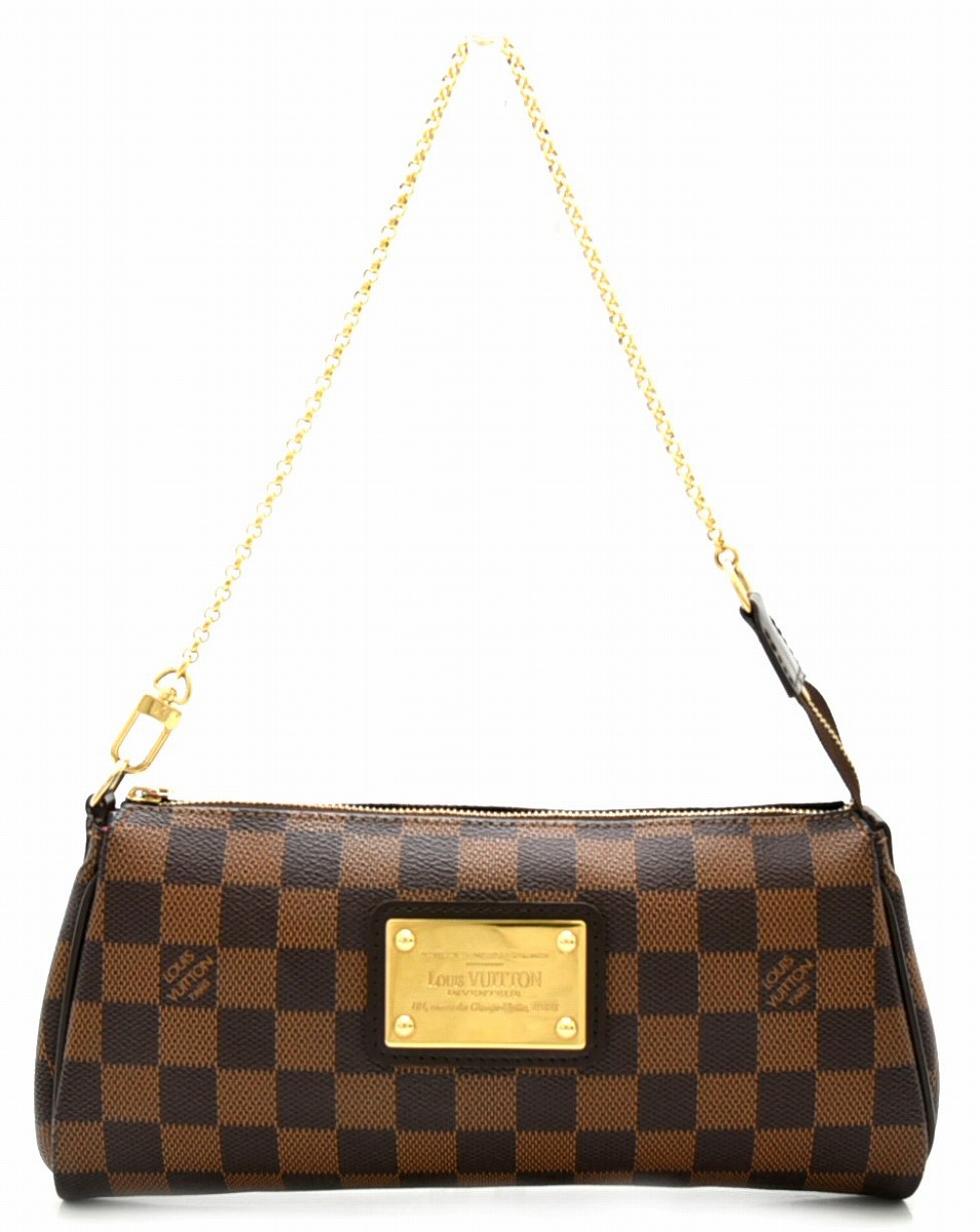 【楽天市場】【バッグ】LOUIS VUITTON ルイ ヴィトン ダミエ エヴァ アクセサリーポーチ クラッチバッグ チェーン ショルダー ...