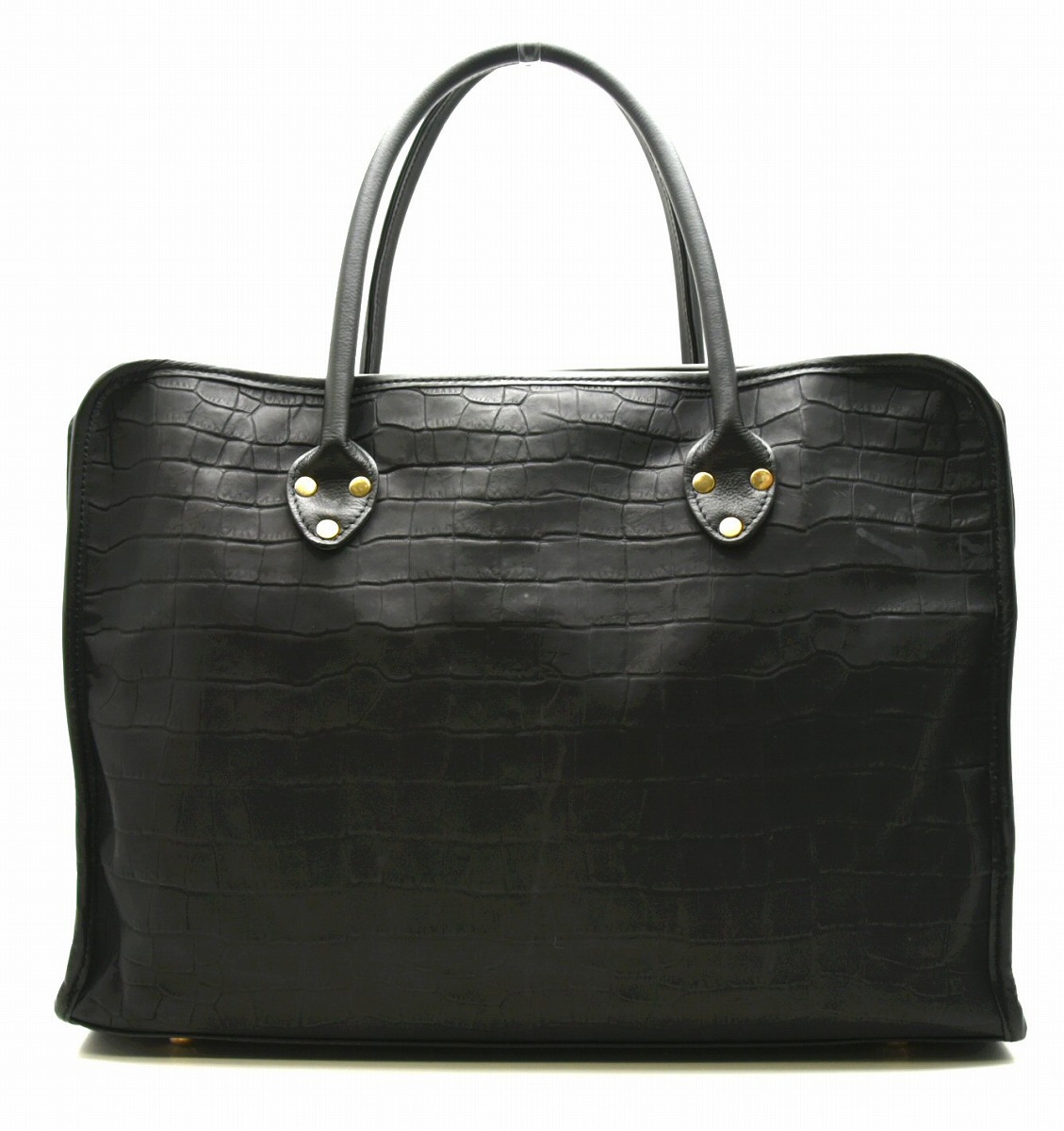 【楽天市場】【バッグ】Orobianco オロビアンコ ビジネスバッグ ブリーフケース 書類 型押しレザー クロコ 黒 ブラック レザー ...