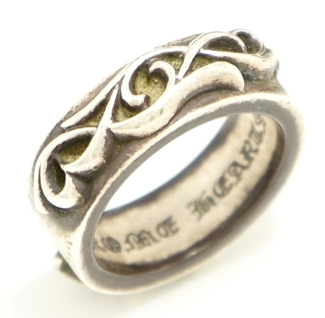 【楽天市場】【ジュエリー】CHROME HEARTS クロム ハーツ クロムハーツ エタニティ バインバンド リング 指輪 シルバー ...