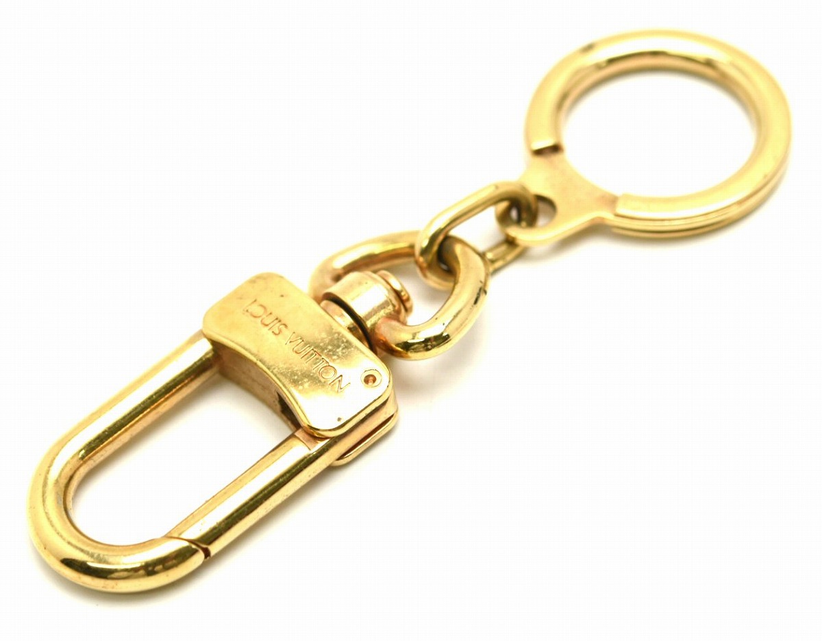 【楽天市場】LOUIS VUITTON ルイ ヴィトン アノクレ キーホルダー キーリング ゴールド GP M62694 【中古】【k ...