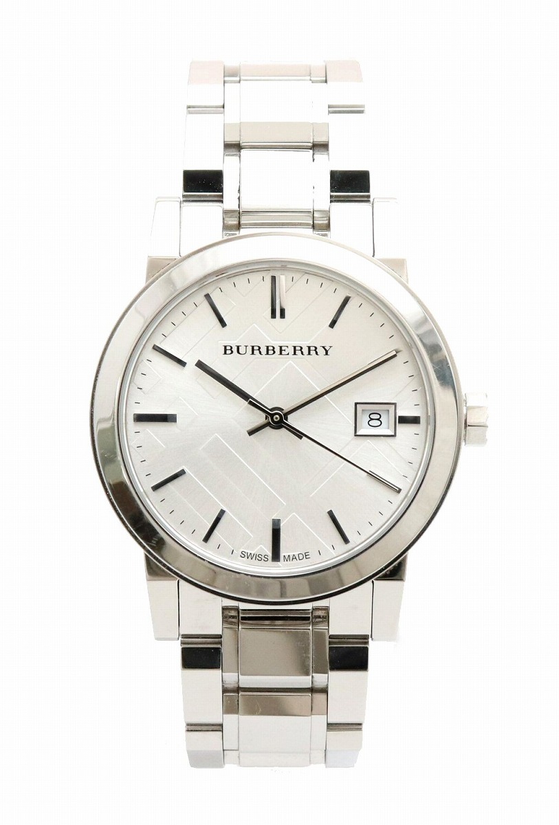 【楽天市場】【ウォッチ】BURBERRY バーバリー シティ シルバー文字盤 SS ユニセックス ボーイズ QZ クォーツ 腕時計 ...