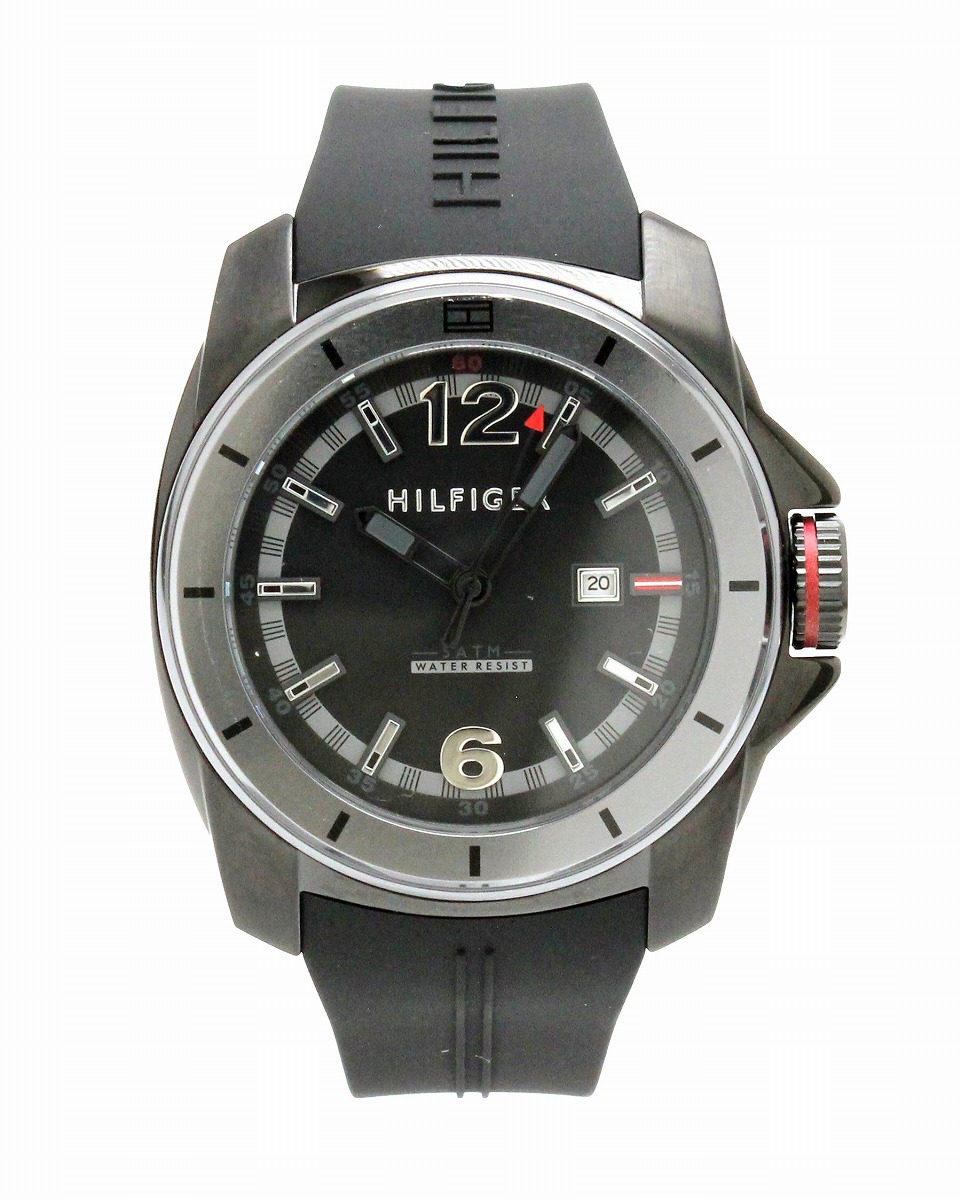 【楽天市場】【未使用品】【ウォッチ】 TOMMY HILFIGER トミー ヒルフィガー メンズ 腕時計 クォーツ SS ラバーベルト ...
