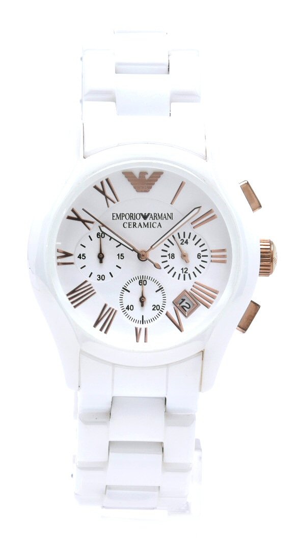 【楽天市場】【ウォッチ】EMPORIO ARMANI エンポリオ アルマーニ セラミカ セラミック クロノグラフ メンズ QZ クォーツ 腕 ...