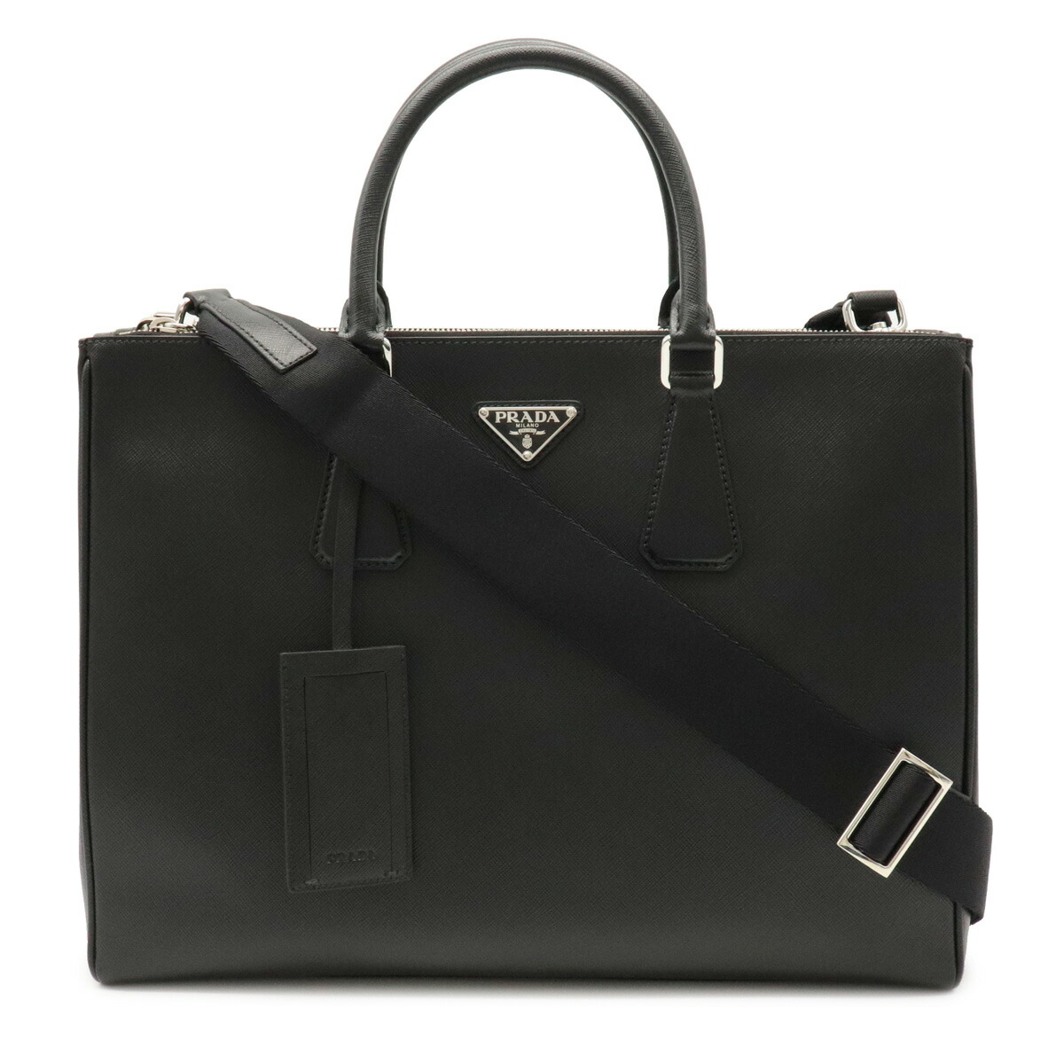 【楽天市場】【未使用品】【バッグ】PRADA プラダ SAFFIANO TRAVEL ブリーフケース 書類カバン ビジネスバッグ 2WAY ショルダーバッグ レザー NERO ブラック 黒 ...