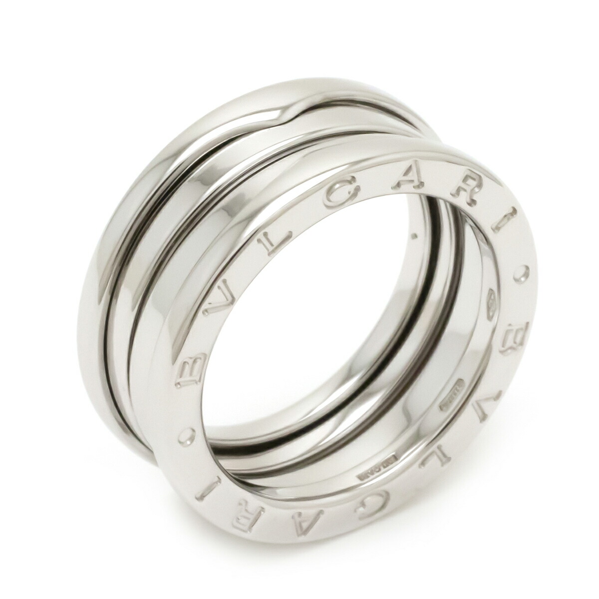 【楽天市場】【ジュエリー】【新品仕上げ済】BVLGARI ブルガリ B.zero1 B-zero1 Bzero1 ビーゼロワン 3バンドリング 指輪 K18WG ホワイトゴールド Sサイズ ...