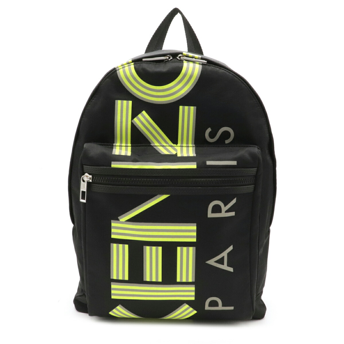 【楽天市場】【未使用品】【バッグ】KENZO ケンゾー ロゴプリント バックパック リュックサック デイパック ナイロン ブラック 黒 ネオン ...