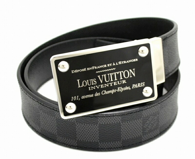 【楽天市場】【中古】LOUIS VUITTON ルイ ヴィトン ダミエグラフィット サンチュール アンヴァントゥール ベルト #85 M9632V【k】【Blumin/森田質店】【質屋出店 ...