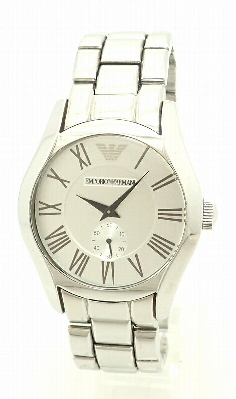 【楽天市場】【ウォッチ】EMPORIO ARMANI エンポリオ アルマーニ スモールセコンド シルバー文字盤 SS メンズ QZ クォーツ ...