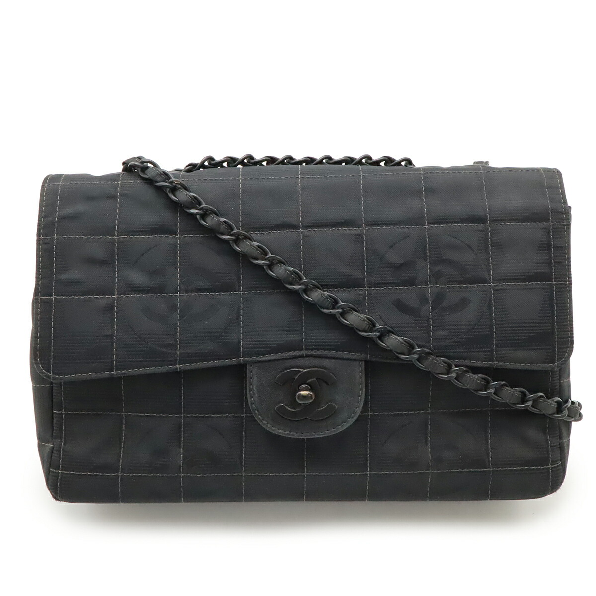 CHANEL シャネル ニュートラベルライン チェーンショルダー ショルダーバッグ 2WAY ナイロンジャガード レザー ブラック 黒  A15285 楽天市場】CHANEL シャネル ニュートラベルライン チェーンショルダー