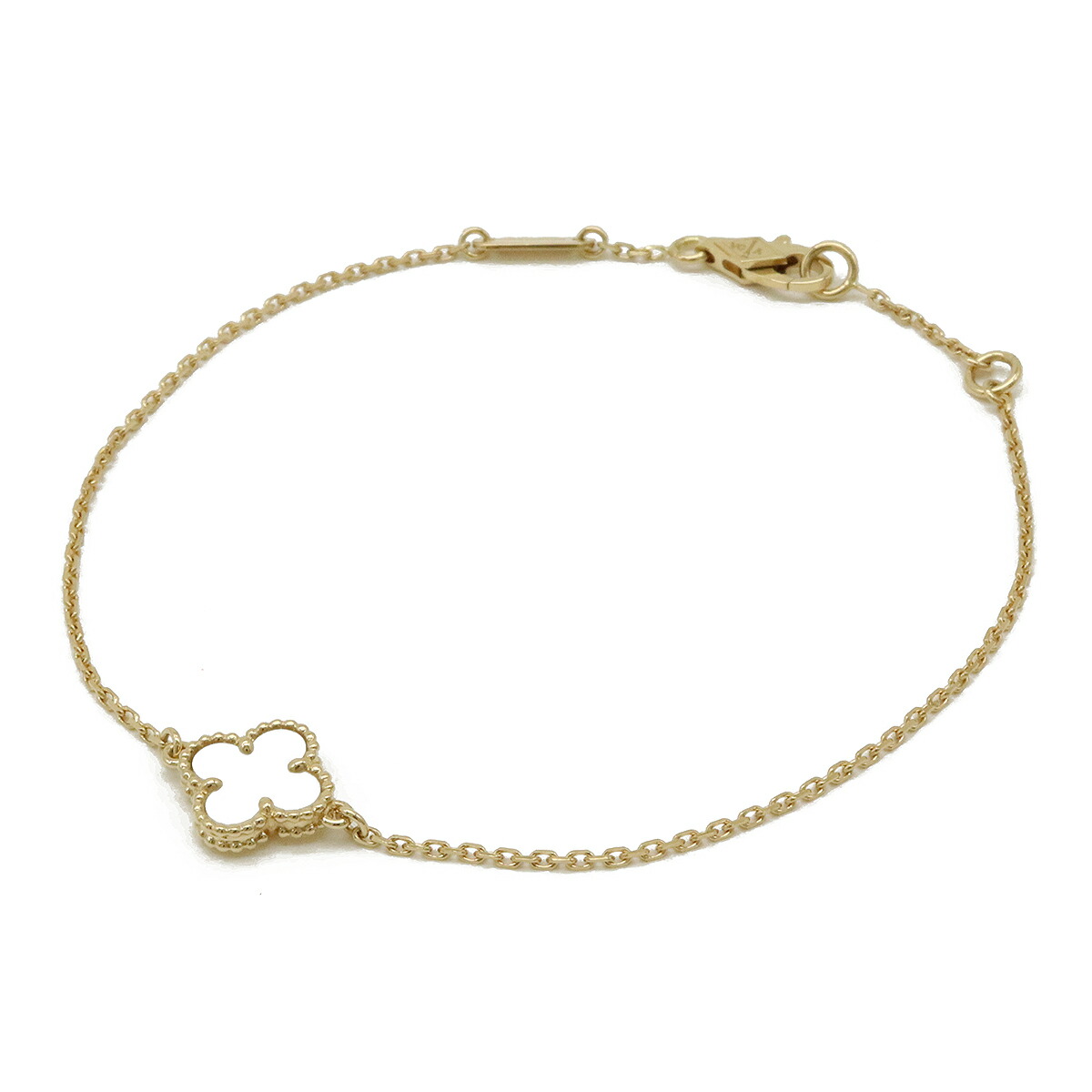 【楽天市場】Van Cleef & Arpels ヴァン クリーフ & アーペル VCA スウィートアルハンブラ ブレスレット K18YG マザーオブパール VCARF68800 【中古 ...