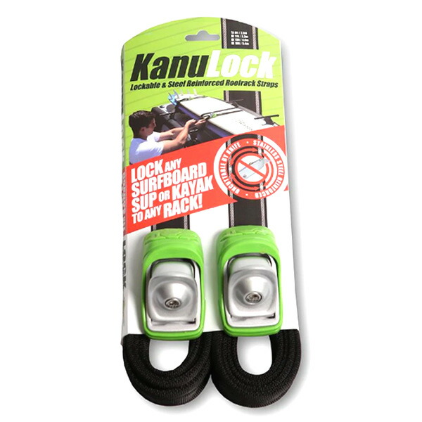【楽天市場】2.5M / 8FT KANULOCK LOCKABLE TIE-DOWN STRAPS / カヌロック タイダウン ベルト ...