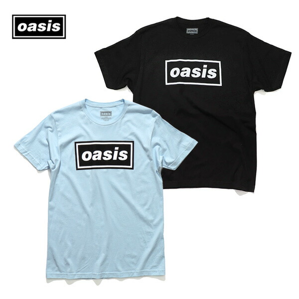 【楽天市場】オアシス【OASIS】BOX LOGO TEE Tシャツ 半袖 ロックT バンドT ポップ ロックバンド メンズ レディース ...