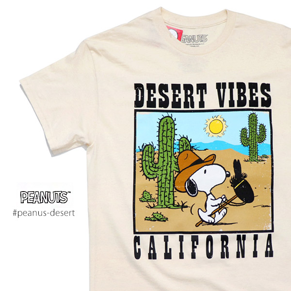 【楽天市場】ピーナッツ【PEANUTS】DESERT VUBES CALIFORNIA TEE Tシャツ 半袖 ロックT スヌーピー ...