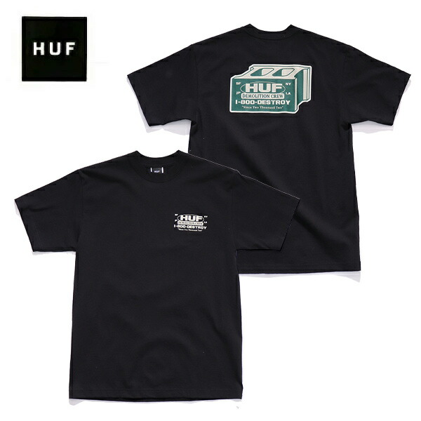 【楽天市場】ハフ【HUF】TS02243 DEMOLITION CREW S/S TEE Tシャツ 半袖 ロゴ メンズ レディース トップス クルーネック バックプリント カジュアル シンプル ...