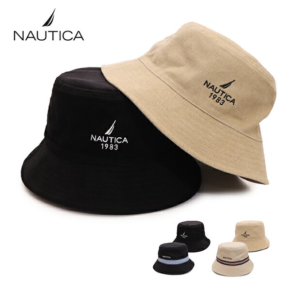 【楽天市場】ノーティカ【NAUTICA】NT131 RIVERSIBLE BUCKET リバーシブル バケットハット 帽子 ロゴ ユニセックス ...