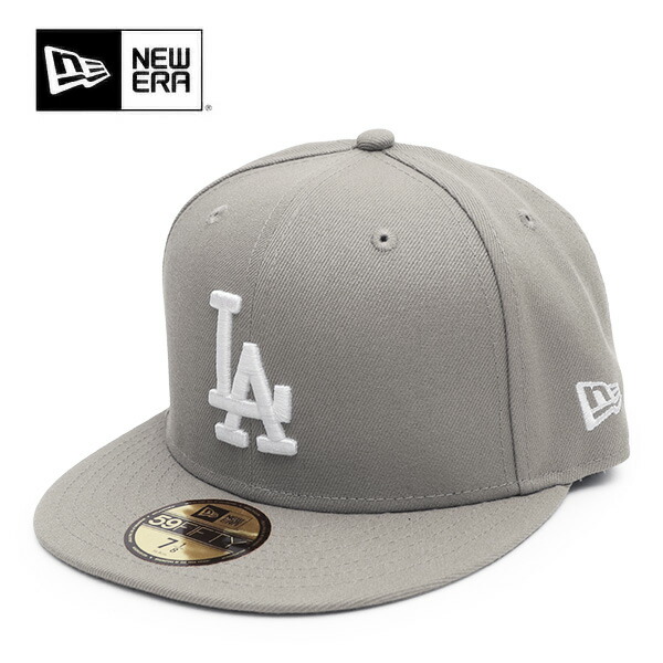 【楽天市場】ニューエラ【NEW ERA】14525219 59FIFTY ロサンゼルス・ドジャース グレー×ホワイト 5950 キャップ 帽子 ...