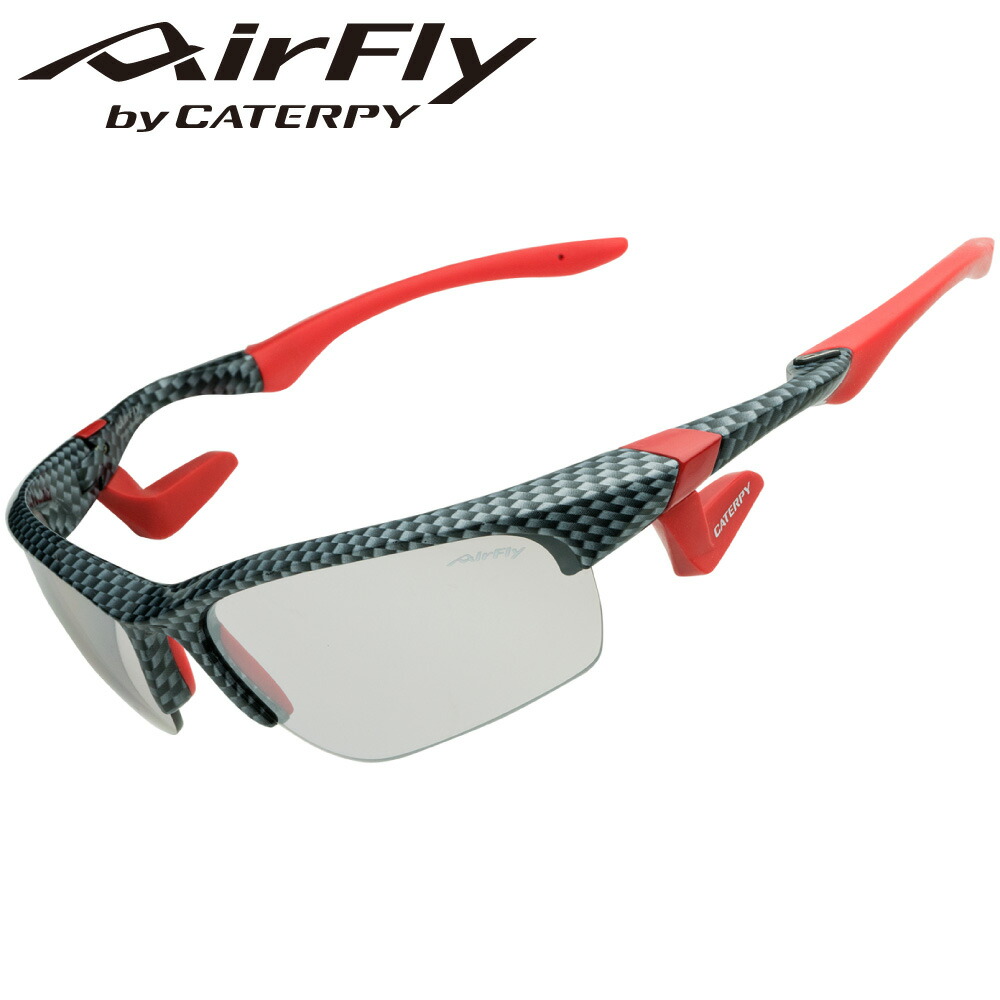 【楽天市場】ノーズパッドレス スポーツサングラス CATERPY AirFly キャタピーエアフライ ガンメタリックカーボン CAF-101 C-6：Body Art 楽天市場店