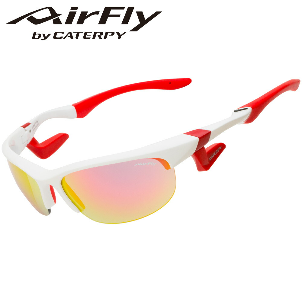 【楽天市場】ノーズパッドレス スポーツサングラス CATERPY AirFly キャタピーエアフライ ホワイト CAF-102C-1：Body Art 楽天市場店