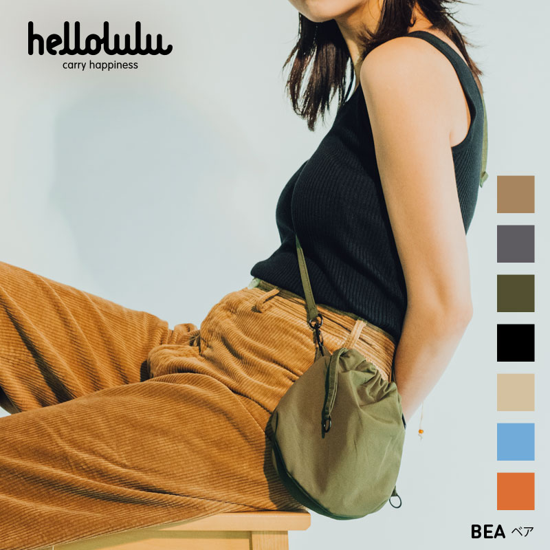 【楽天市場】ハロルル/Hellolulu BEA （ベア） 2WAY オーバルスリング Sサイズ【送料無料】[斜めがけ カバン かばん 小さめ スリング サコッシュ 巾着型バッグ 撥水 ...