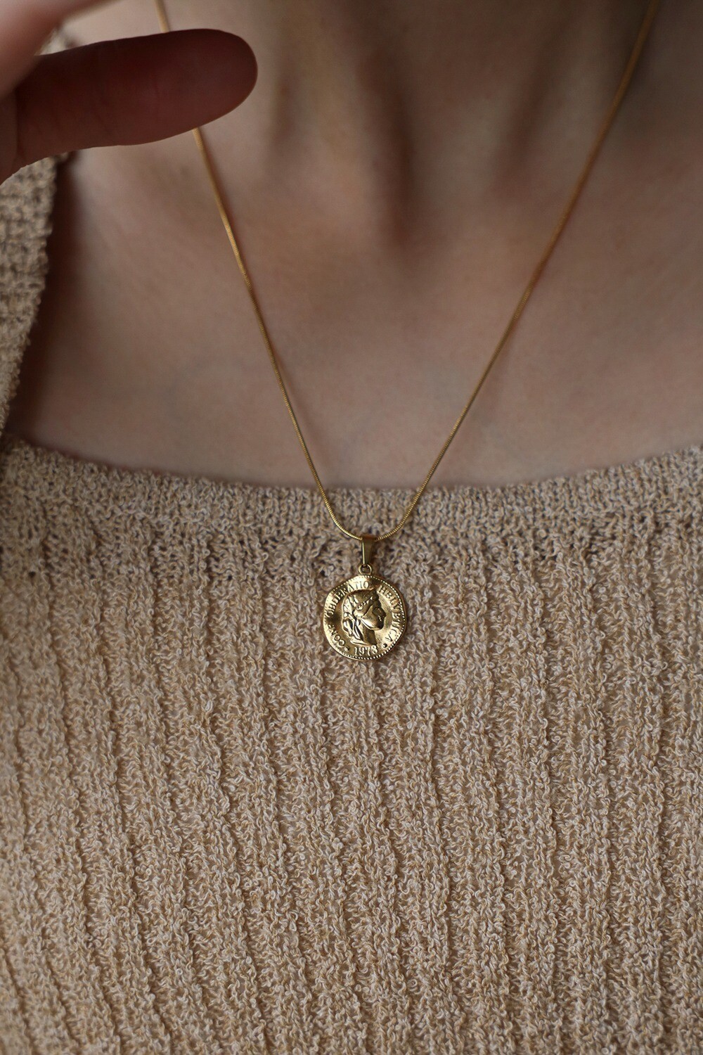 【楽天市場】サージカルコインネックレス 77-003594：BONJOUR SAGAN