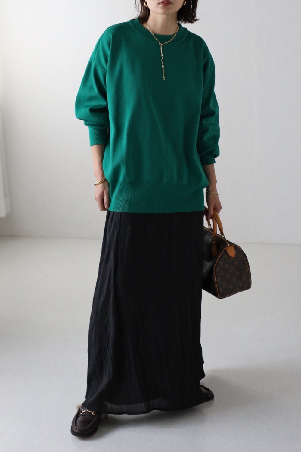 オーバーサイズダンボールニットプルオーバー 88-002369