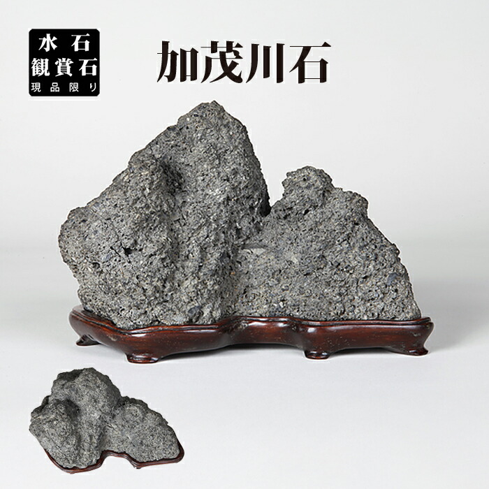 【楽天市場】水石 「加茂川石」 盆石 天然石 すいせき 台座付き 現品限り 【送料無料】：BONSAI 彩都 楽天市場店