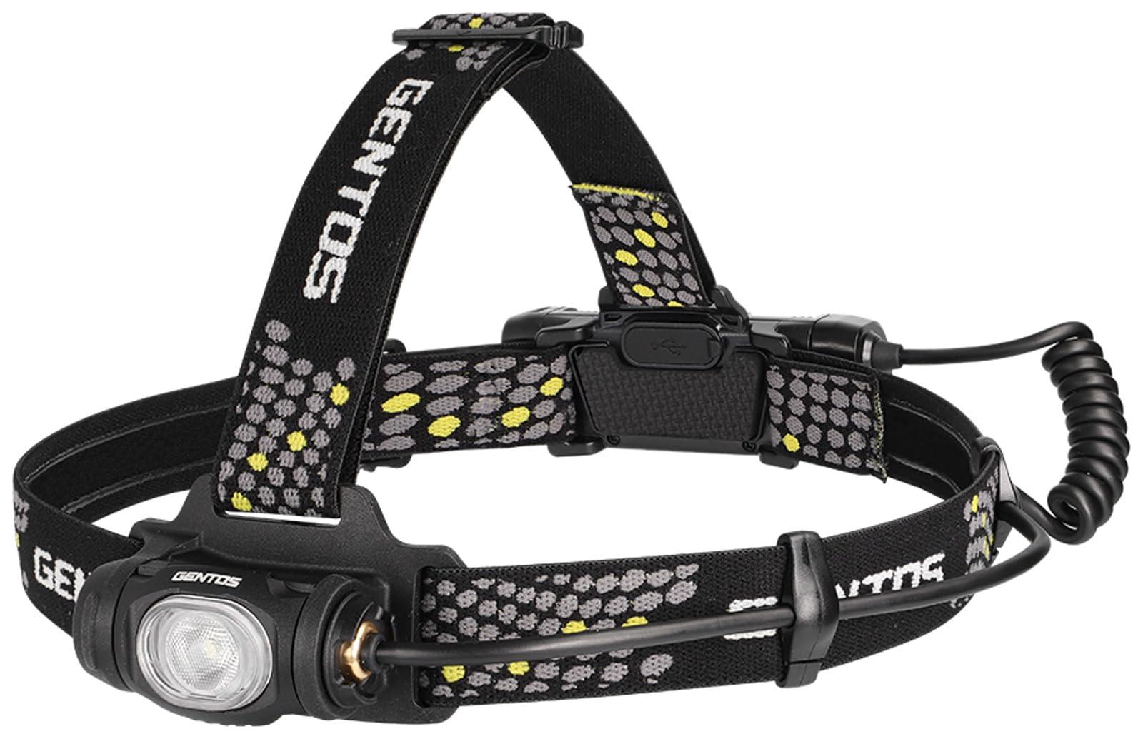 【楽天市場】GENTOS(ジェントス) LED ヘッドライト USB充電式 【明るさ420ルーメン/実用点灯8.5時間/後部認識灯】 専用充電池使用 メタルマスター MM-818R：梵たん 楽天市場店