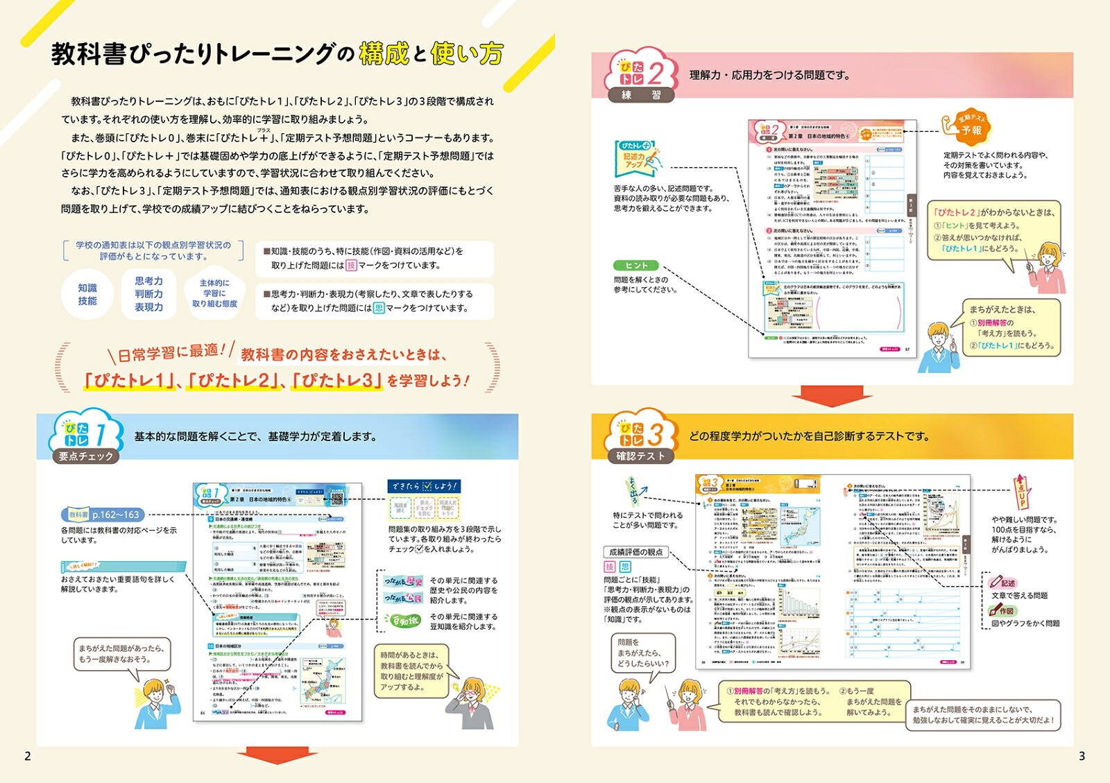 楽天ブックス 中学 教科書ぴったりトレーニング 地理 東京書籍版（教科書完全対応、オールカラー、学習ツール6定期テスト予想問題赤シート×