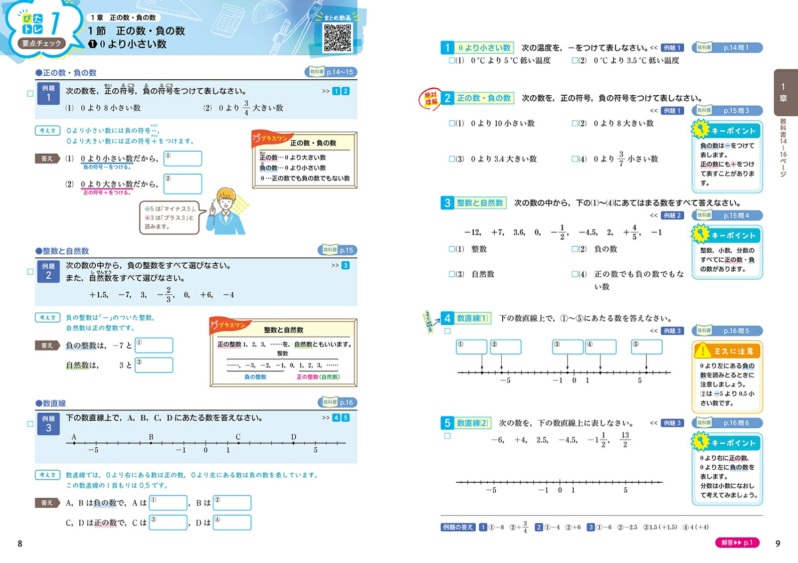 楽天ブックス 中学 教科書ぴったりトレーニング 数学1年 啓林館版（教科書完全対応、オールカラー、学習ツール6定期テスト予想問題赤シート