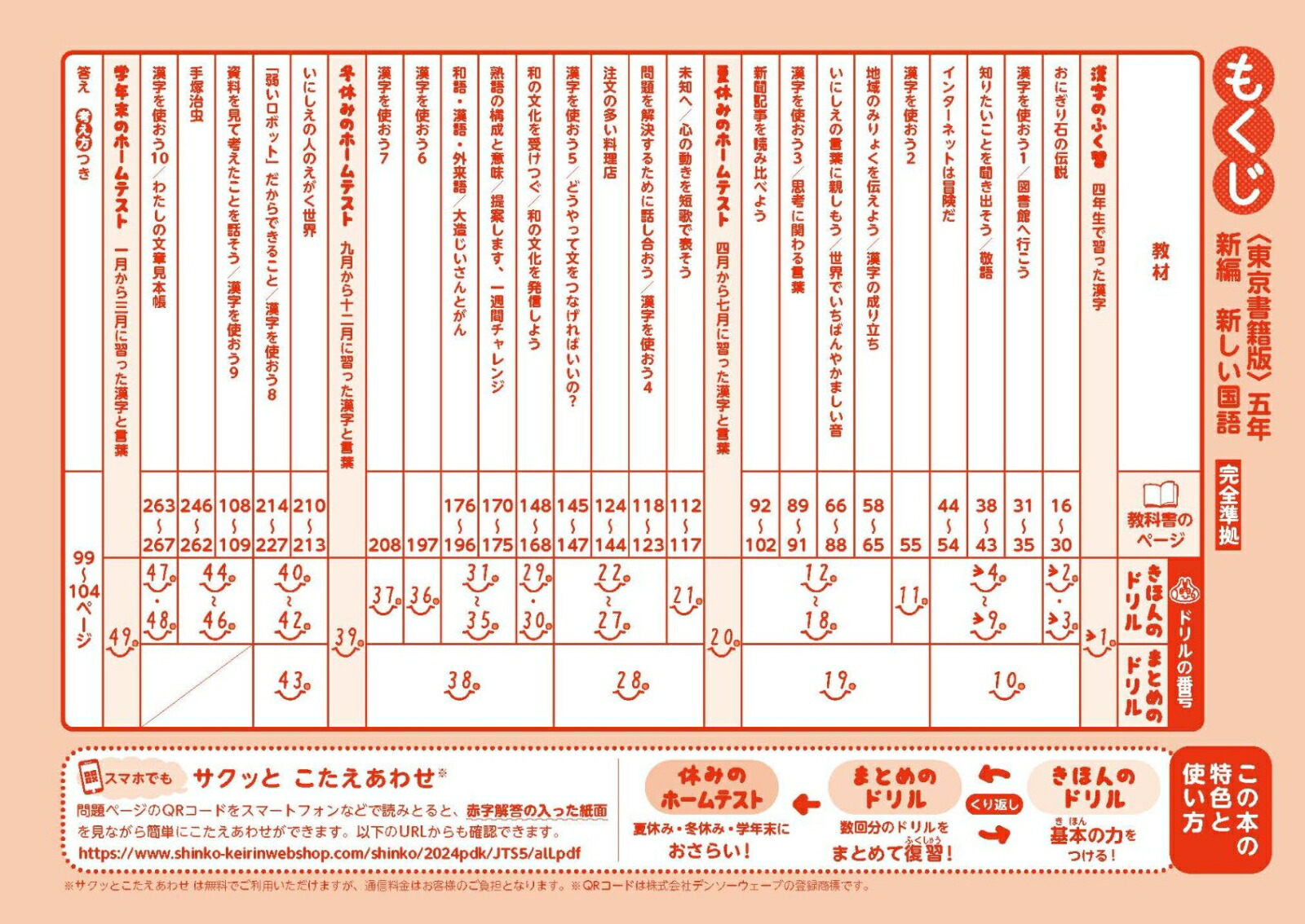 楽天ブックス 小学 教科書ぴったりドリル 漢字5年 東京書籍版（教科書完全対応、スマホでもサクッとこたえあわせ、復習テスト、がんばり表つき