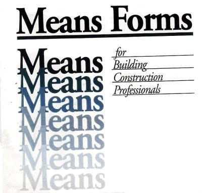 楽天ブックス: Means Forms for Building Construction Professionals: The Means ...
