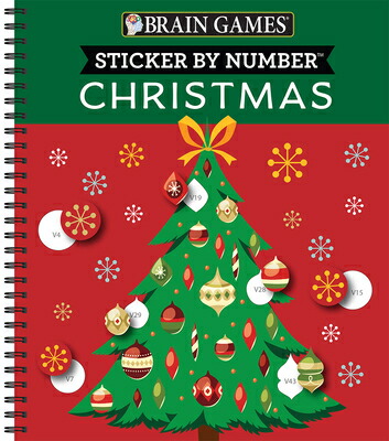 楽天ブックス: Brain Games - Sticker by Number: Christmas (28 Images to ...