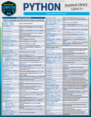 楽天ブックス: Python Standard Library: A Quickstudy Laminated Reference Guide - Berajah Jayne ...