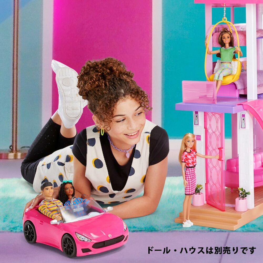 楽天ブックス: バービー(Barbie) バービーとおでかけ！ ピンクのキュートなクルマ／映画「バービー」に登場！？【着せ替え人形】【ドール用 ...