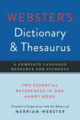 楽天ブックス: Webster's Dictionary & Thesaurus - Merriam-Webster ...
