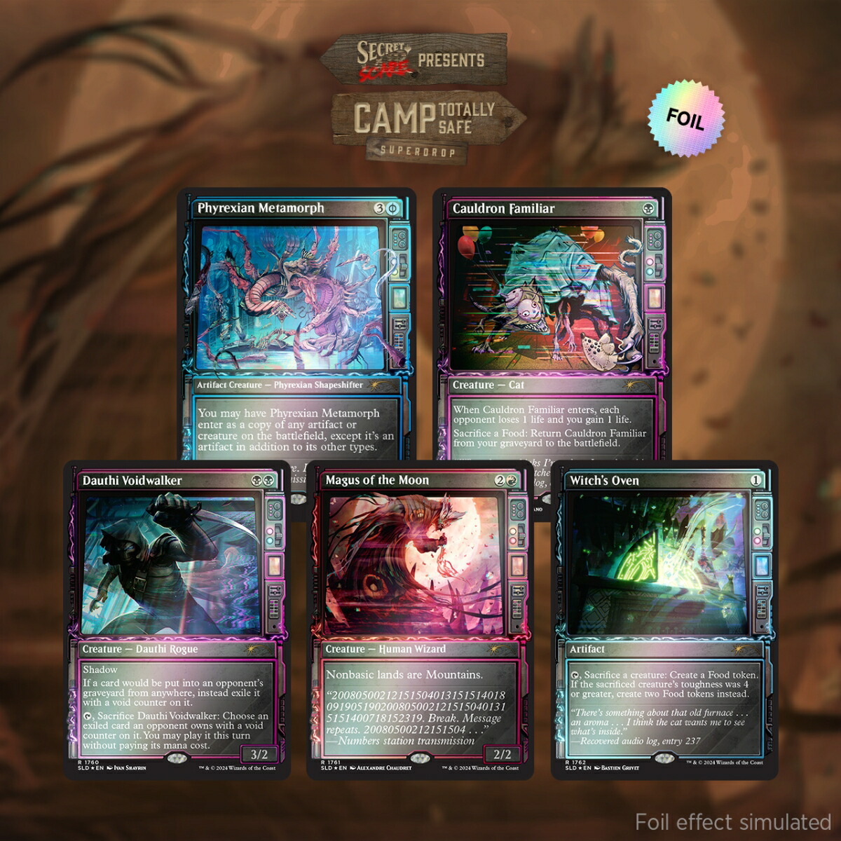 楽天ブックス: マジック：ザ・ギャザリング Secret Lair Camp Totally Safe Superdrop Showcase: Duskmourn(TM) Foil ...