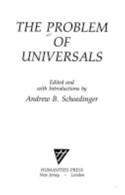 楽天ブックス: The Problem of Universals - Andrew B. Schoedinger ...