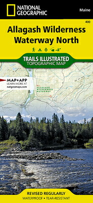楽天ブックス: Allagash Wilderness Waterway North Map - National Geographic ...