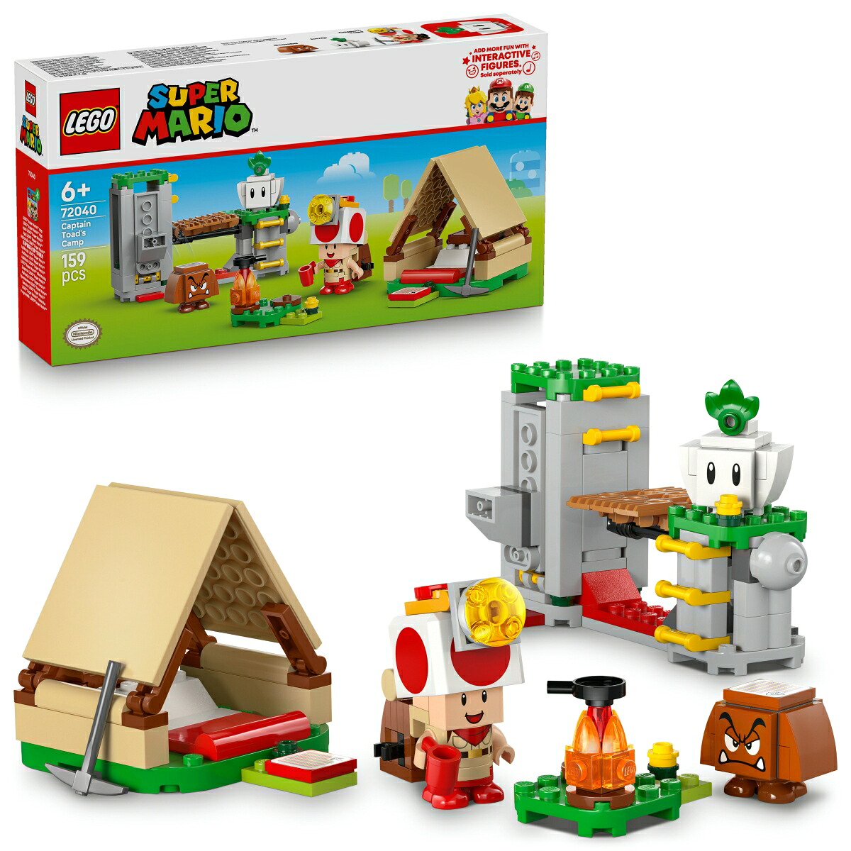 楽天ブックス: レゴ(LEGO) スーパーマリオ キノピオ隊長のキャンプ 72040 [ おもちゃ 玩具 プレゼント 6歳 7歳 8歳 ...