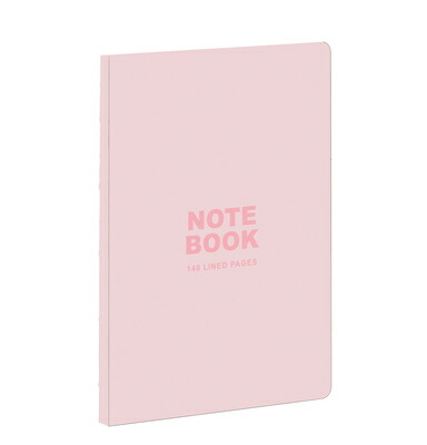 楽天ブックス: Teneues - A5 Notebook: Pastel Pink, 140 Lined Pages, Raw Sewn ...