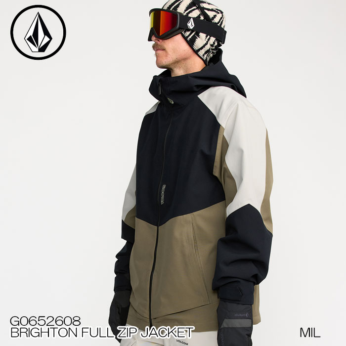【楽天市場】\エントリで+P10倍／予約 スノーウェア ジャケット ボルコム VOLCOM BRIGHTON FULL ZIP JACKET ...