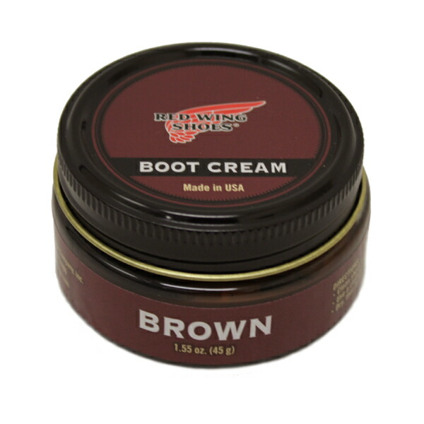 【楽天市場】正規取扱店 RED WING(レッドウィング) 97112 ブーツクリーム (ツヤ出し 保革クリーム) BROWN ブラウン ...