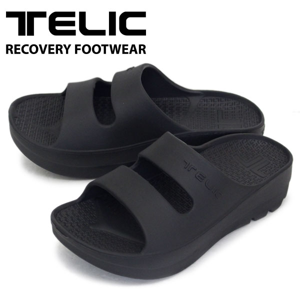 【楽天市場】正規取扱店 TELIC (テリック) W-STRAP 厚底 スライドサンダル BLACK TL006：BOOTSMAN 楽天市場店