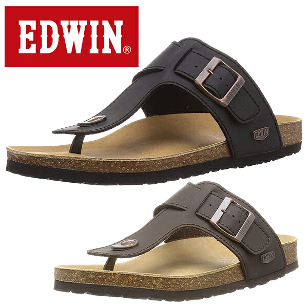【楽天市場】エドウィン edwin コンフォート サンダル トング メンズ EW9123：爆安！靴のボストン