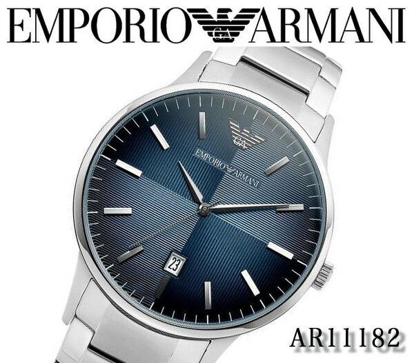 【楽天市場】【送料無料】【あす楽対応】 エンポリオ アルマーニ EMPORIO ARMANI 腕時計 レナト Renato メンズ ブルー ...